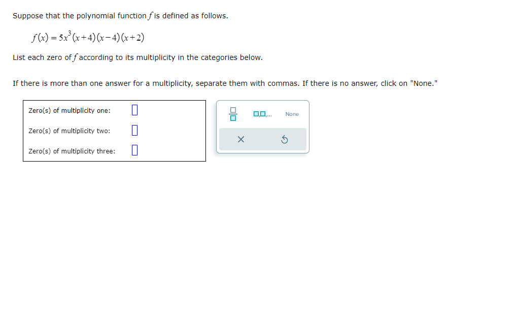 Solved Suppose that the polynomial function f is defined as | Chegg.com