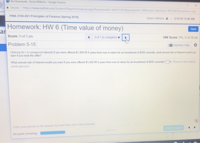 Solved Do Homework-Xavier Williams Google Chrome a Secure | Chegg.com