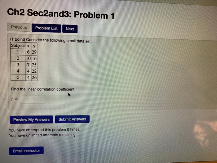 Solved Ch2 Sec2and3: Problem 1 Previous Problem List Next (1 | Chegg.com