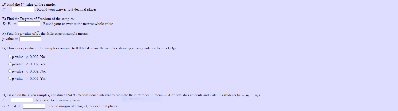 Solved Is Statistics Easier Than Calculus A Math Course Is