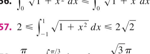 Solved 2≤∫-111+x22dx≤222 | Chegg.com