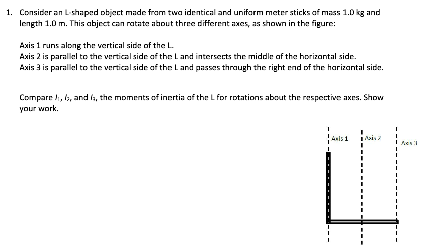 Solved Consider an L-shaped object made from two identical | Chegg.com