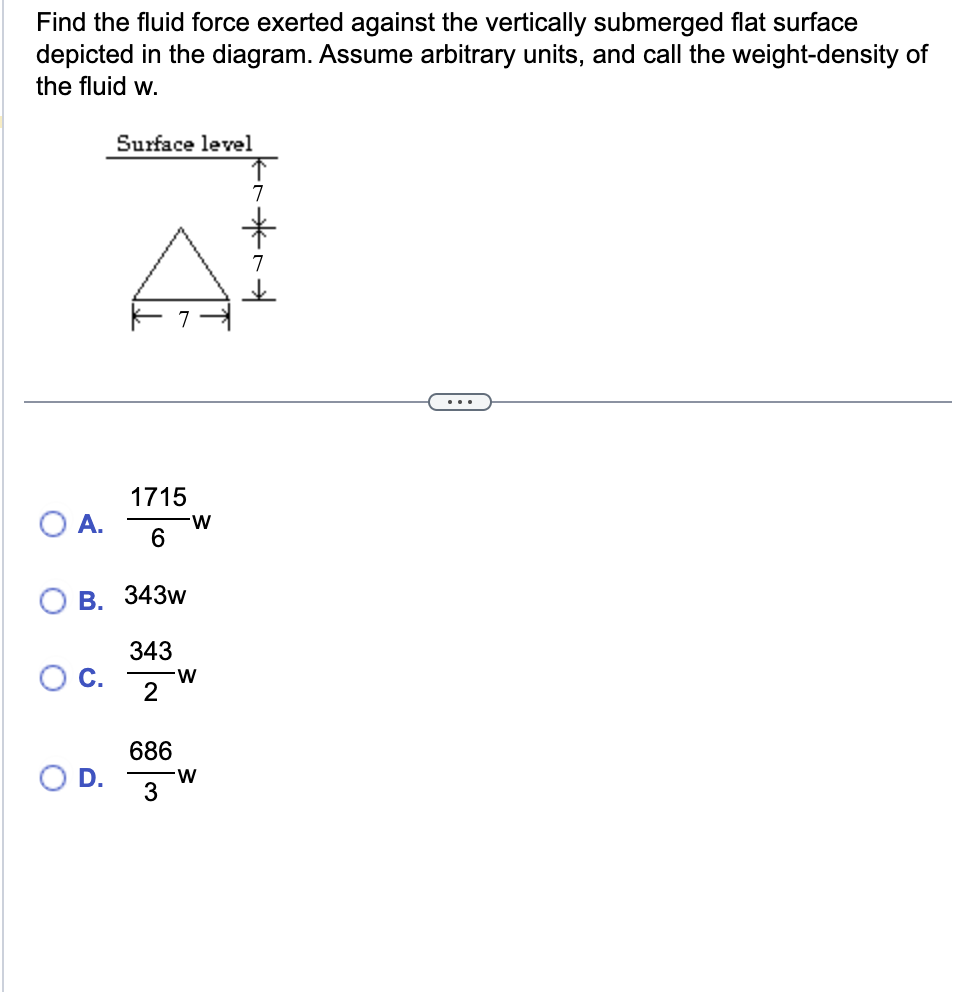Solved Find the fluid force exerted against the vertically | Chegg.com