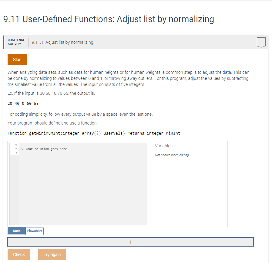 Solved 9.11 User-Defined Functions: Adjust list by | Chegg.com