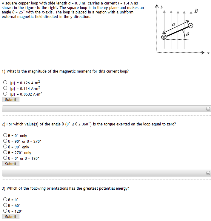 Solved A square copper loop with side length a = 0.3 m, | Chegg.com