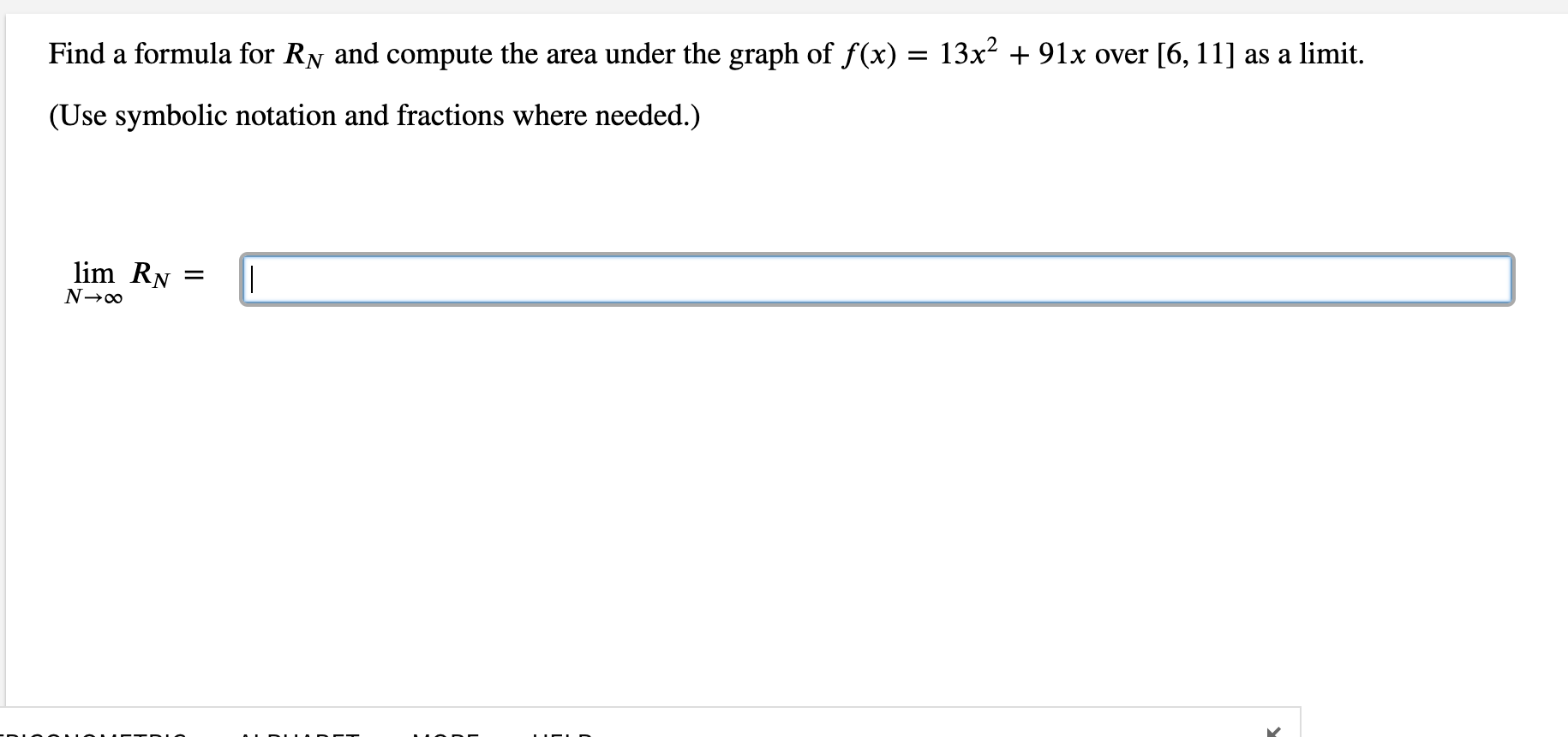 Solved Find a formula for Ry and compute the area under the | Chegg.com