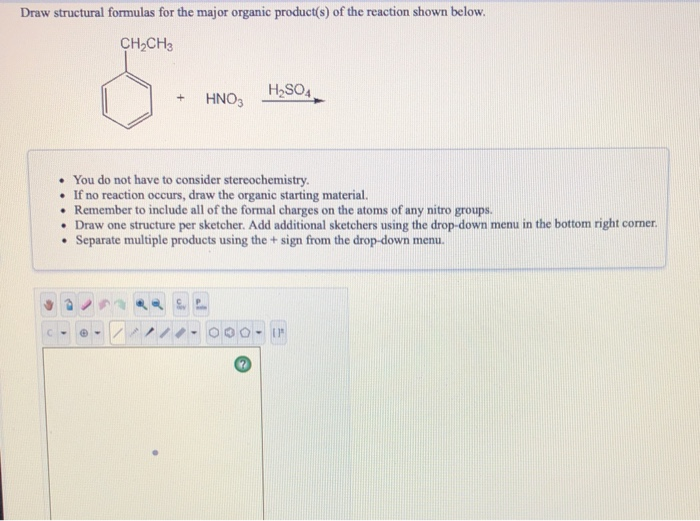 Solved Draw structural formulas for the major organic | Chegg.com