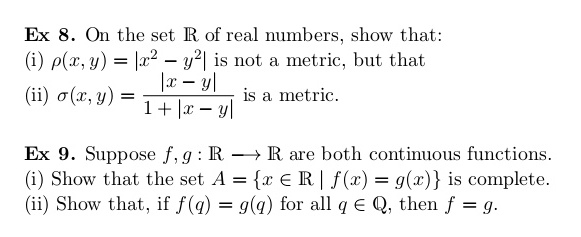 Solved Ex 8. On the set R of real numbers, show that: (i) | Chegg.com
