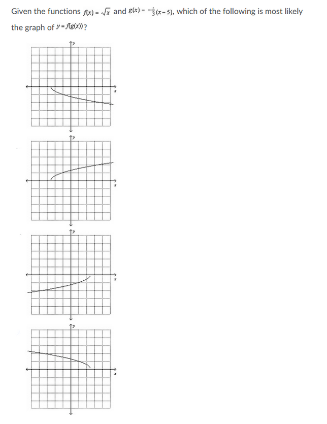 Solved Given the functions Ax) - Vx and 8(x) = 3(x - 5), | Chegg.com