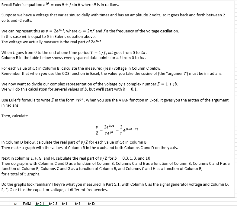 Solved Recall Euler's equation: eje = cos 8 +j sin a where 8 | Chegg.com