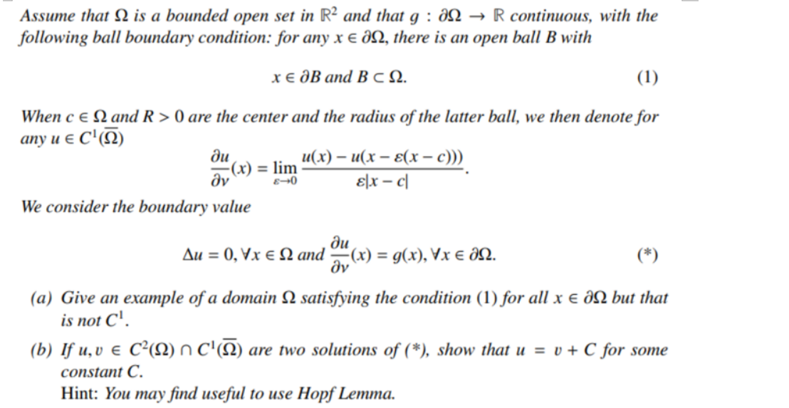 Assume that I is a bounded open set in R2 and that g: | Chegg.com