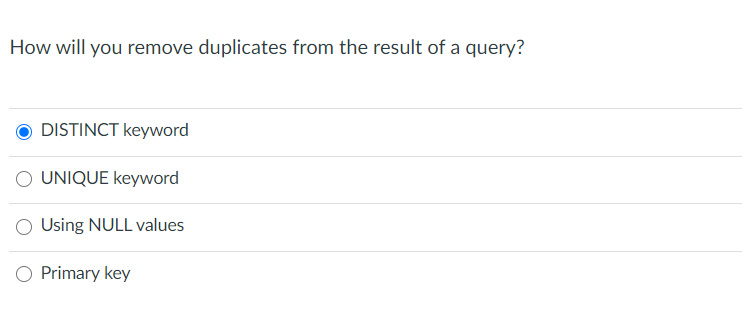 Solved How do you collect the results of a query into | Chegg.com