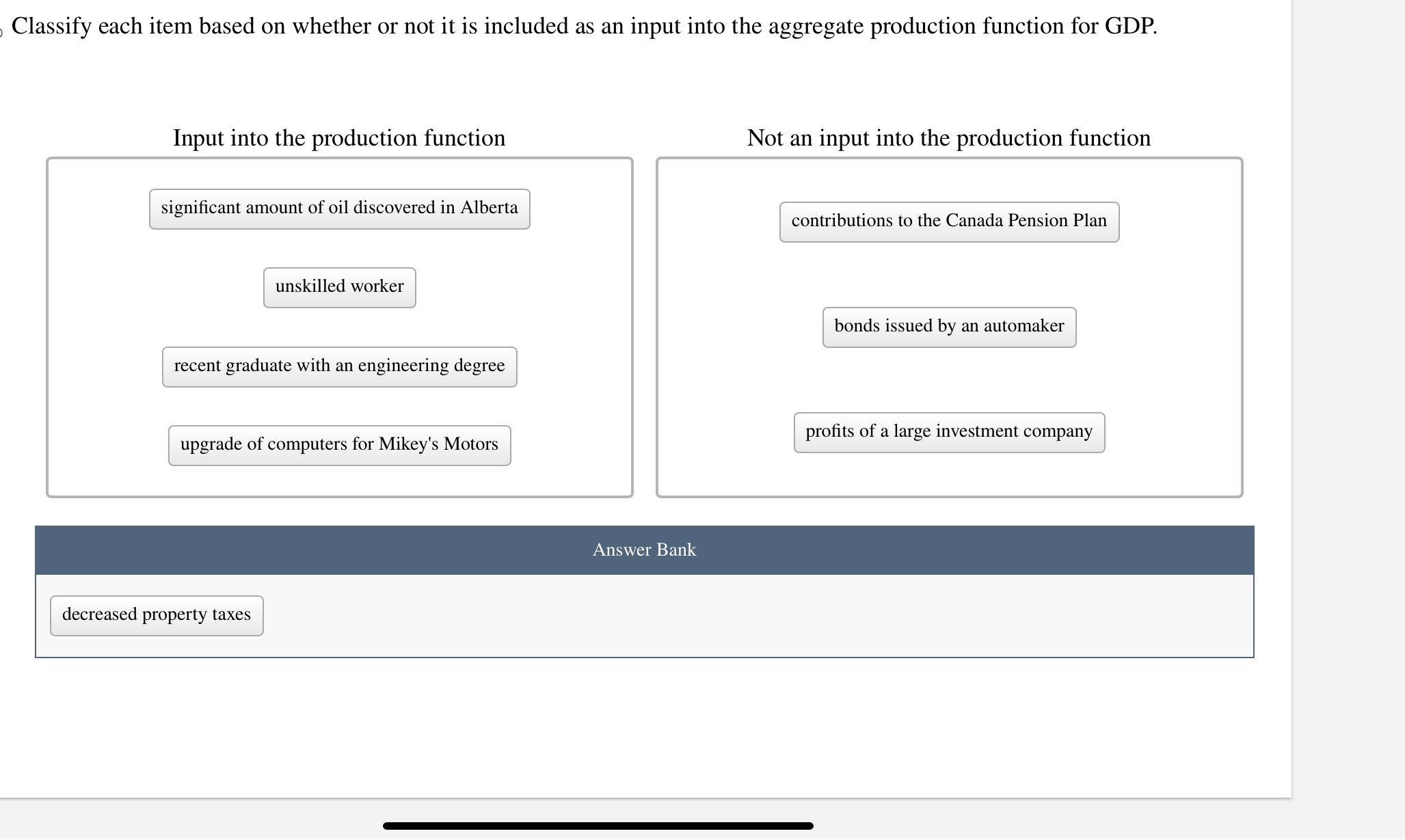 Solved Classify each item based on whether or not it is | Chegg.com