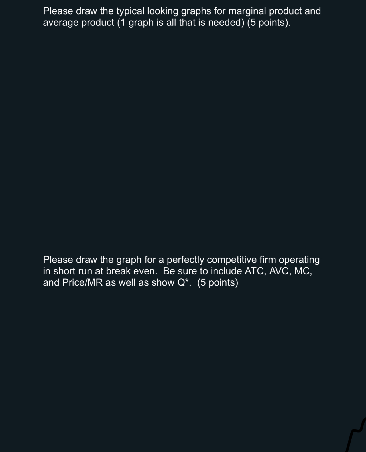 Solved Please draw the typical looking graphs for marginal | Chegg.com