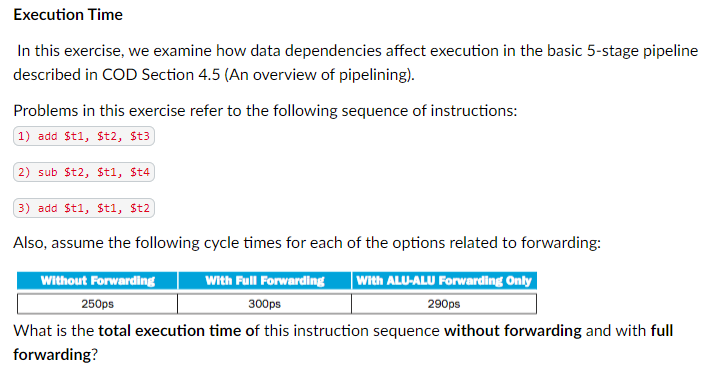 Solved Execution Time In this exercise, we examine how data | Chegg.com