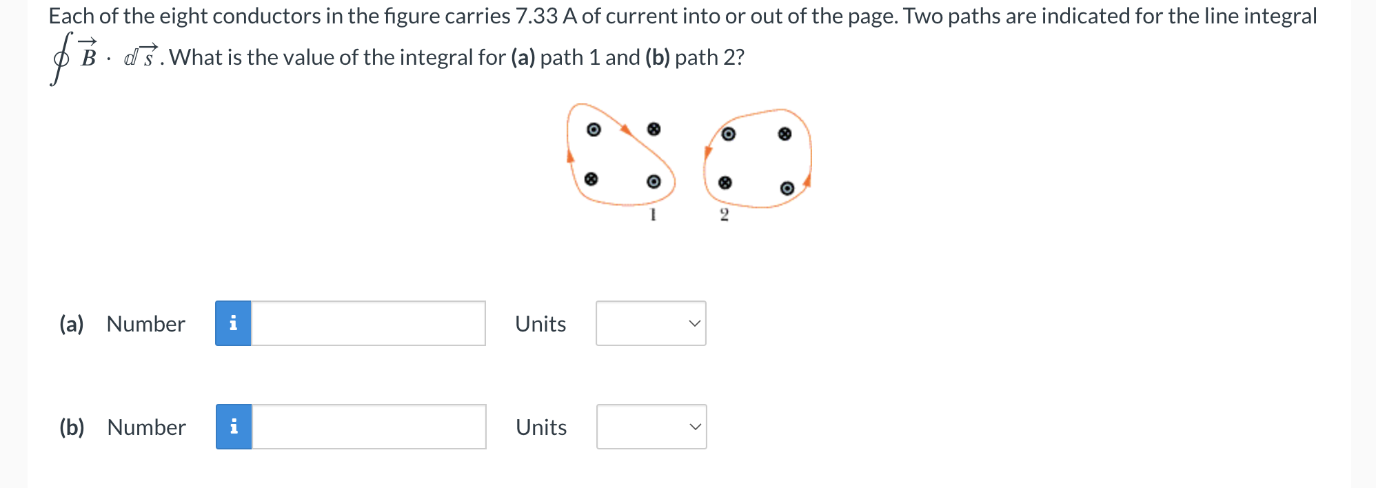 Solved Each of the eight conductors in the figure carries | Chegg.com