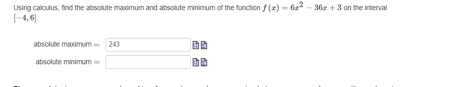 Solved Using calculus, find the absolute maximum and | Chegg.com
