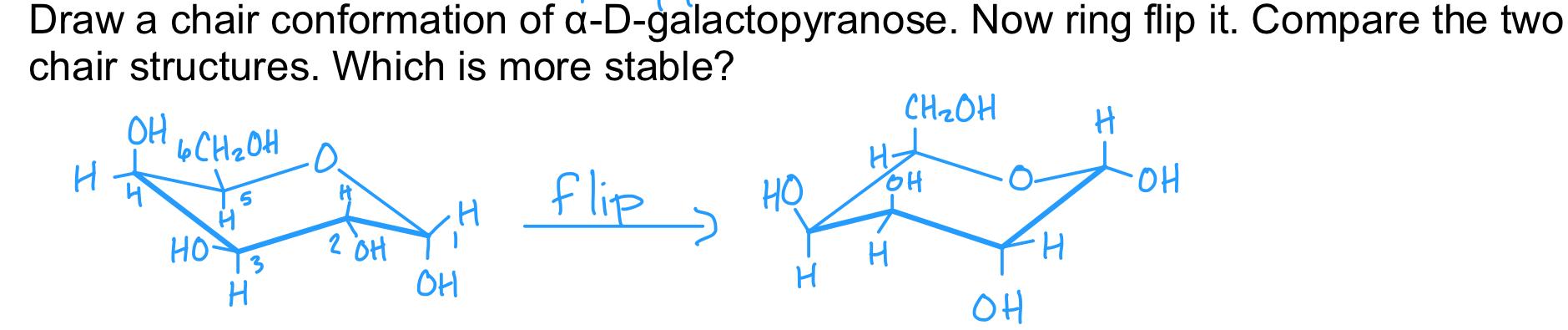 Solved I have no idea how to tell, which chair conformation | Chegg.com