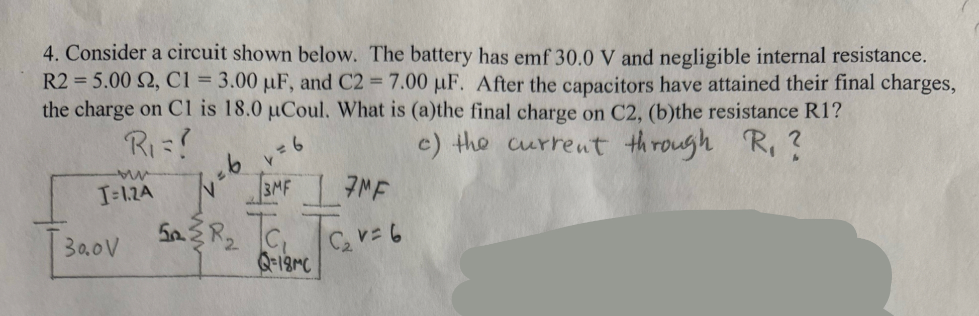 Solved Consider a circuit shown below. The battery has emf | Chegg.com
