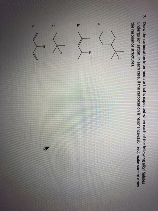 Solved Draw the carbocation intermediate that is expected | Chegg.com