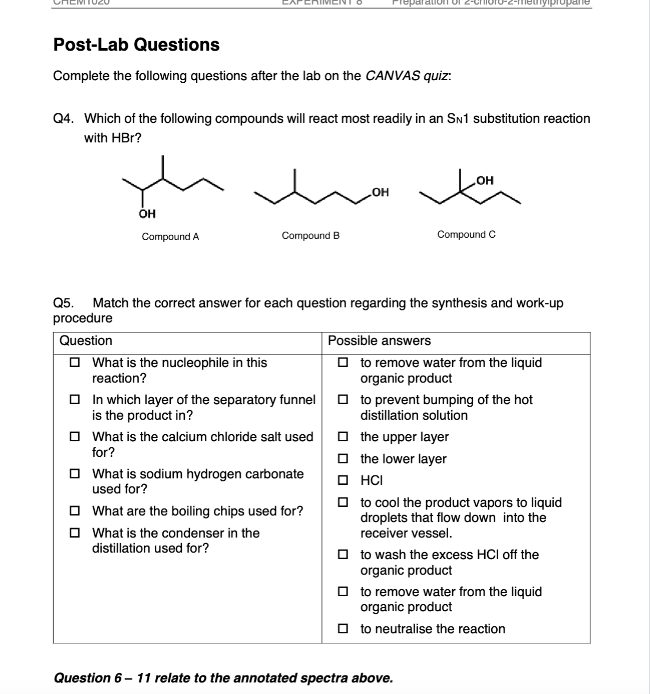 Solved EXPERIMENT 8 PREPARATION, DISTILLATION AND | Chegg.com