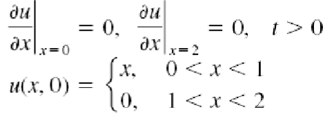 Solved ∂x∂u∣∣x=0=0,∂x∂u∣∣x=2=0,tu(x,0)={x,0,0 | Chegg.com