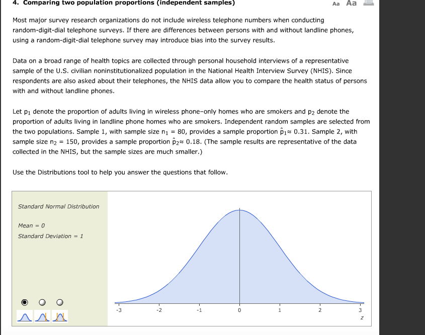 Solved 4. Comparing two population proportions (independent | Chegg.com