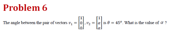 Solved The angle between the pair of vectors | Chegg.com