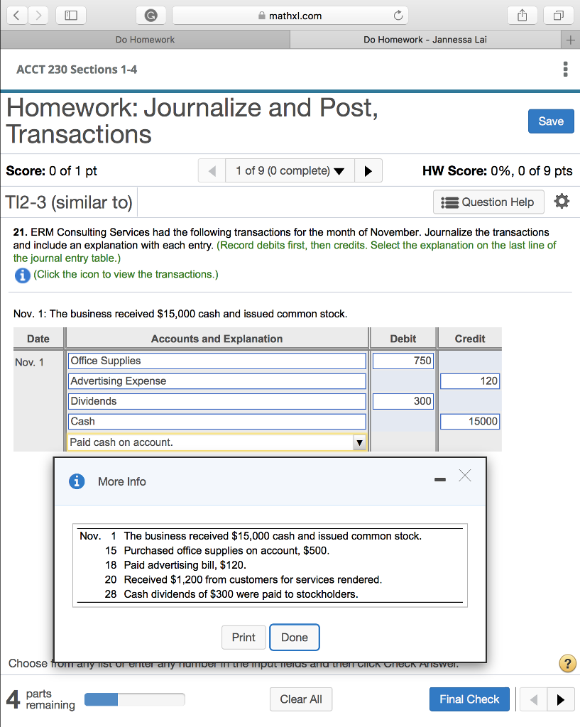 Solved mathxl.com Do Homework Do Homework - Jannessa Lai | Chegg.com