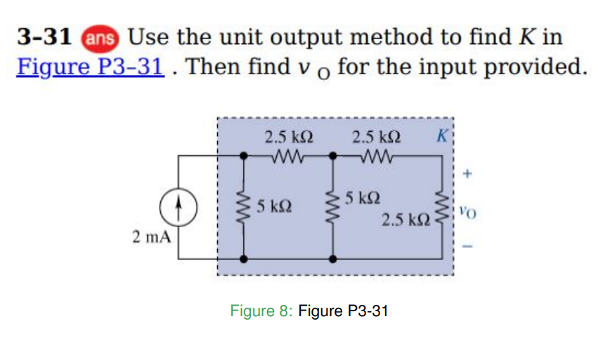 Solved 3-31 ans Use the unit output method to find K in | Chegg.com