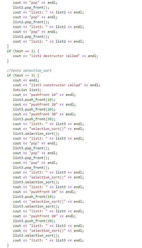 Solved IntList Lab Specifications You are required to come | Chegg.com
