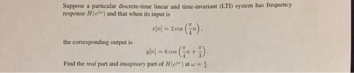 Solved Suppose a particular discrete-time linear and | Chegg.com