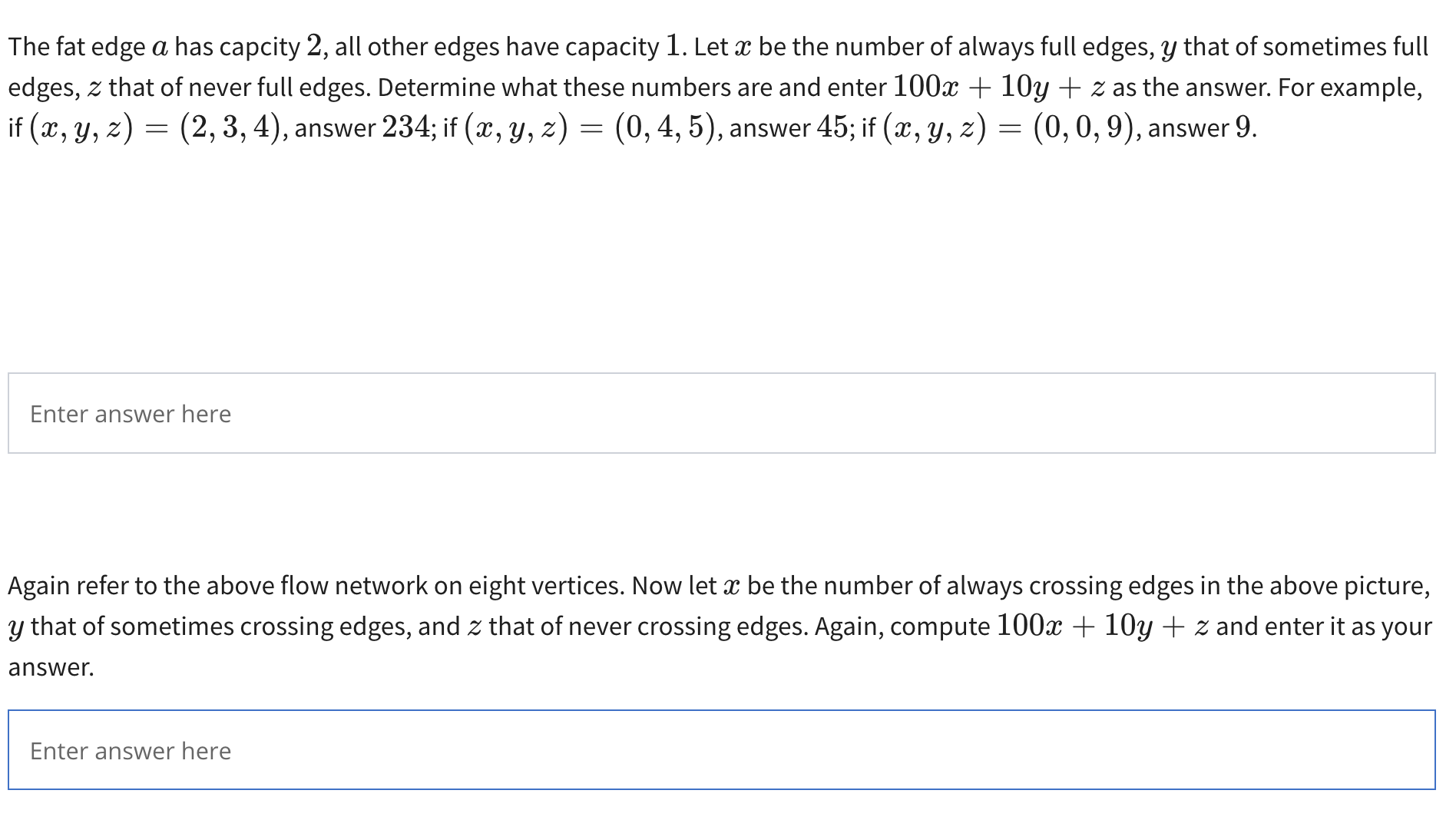Solved Let (G,s,t,c) ﻿be a flow network, G=(V,E). ﻿A | Chegg.com