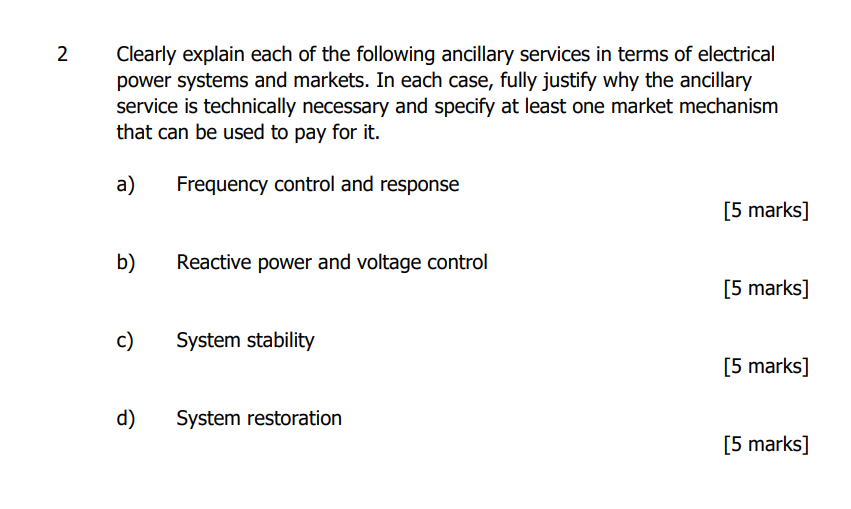 Solved 2 Clearly explain each of the following ancillary | Chegg.com