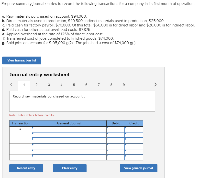 Solved Prepare summary journal entries to record the | Chegg.com