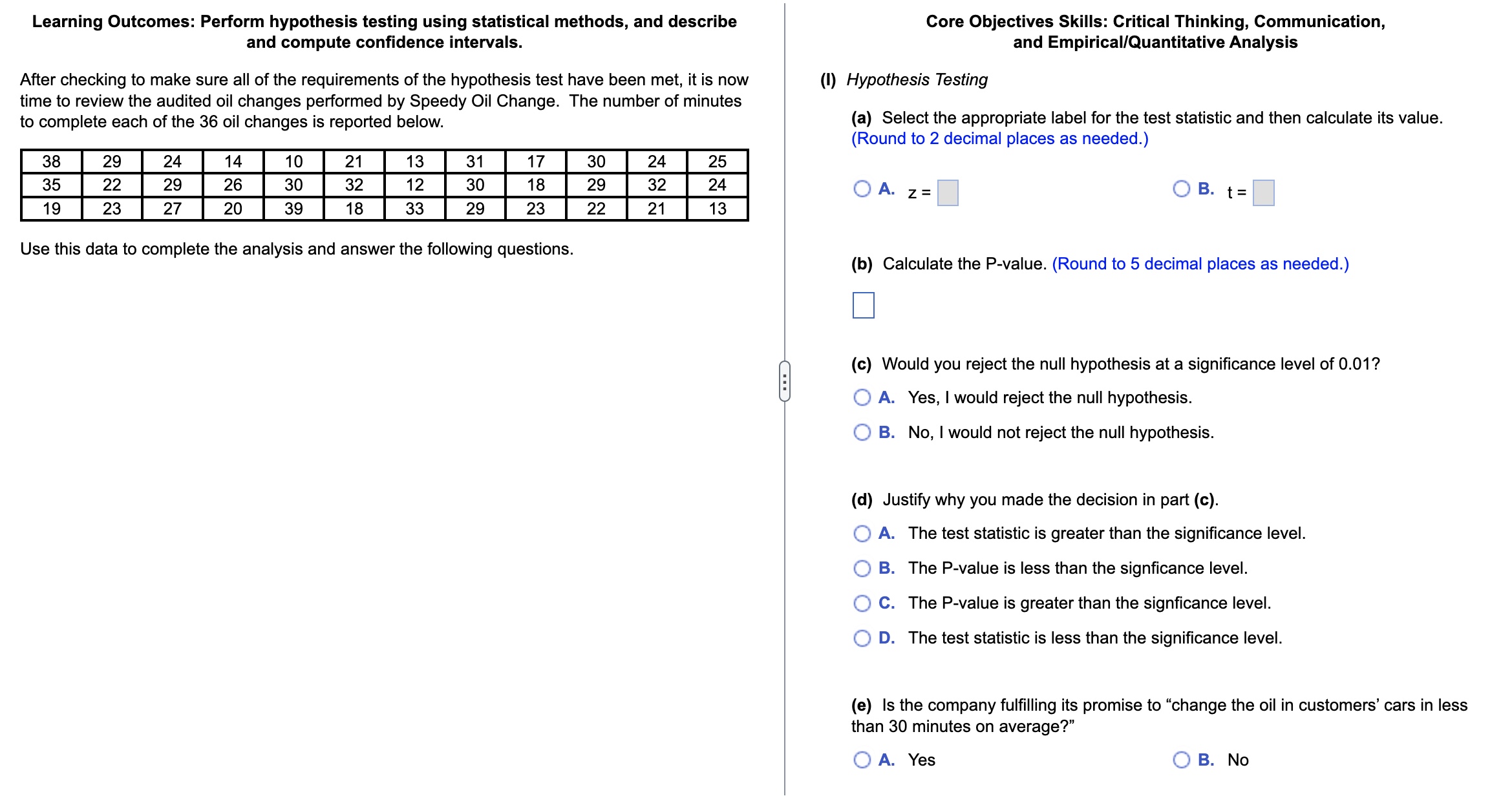 Solved This lab involves completing inferential statistics, | Chegg.com