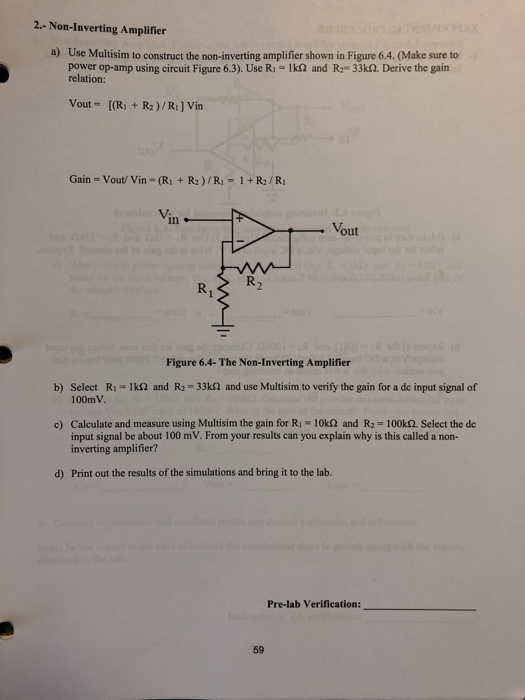 Solved PRE- LABORATORY CALCULATIONS AND SIMULATIONS To be | Chegg.com Solved PRE- LABORATORY CALCULATIONS AND SIMULATIONS To be | Chegg.com