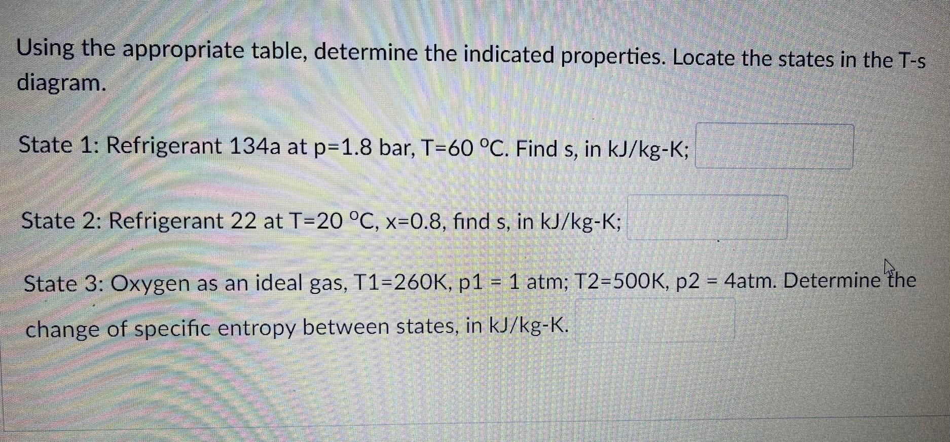 Solved Using the appropriate table, determine the indicated | Chegg.com