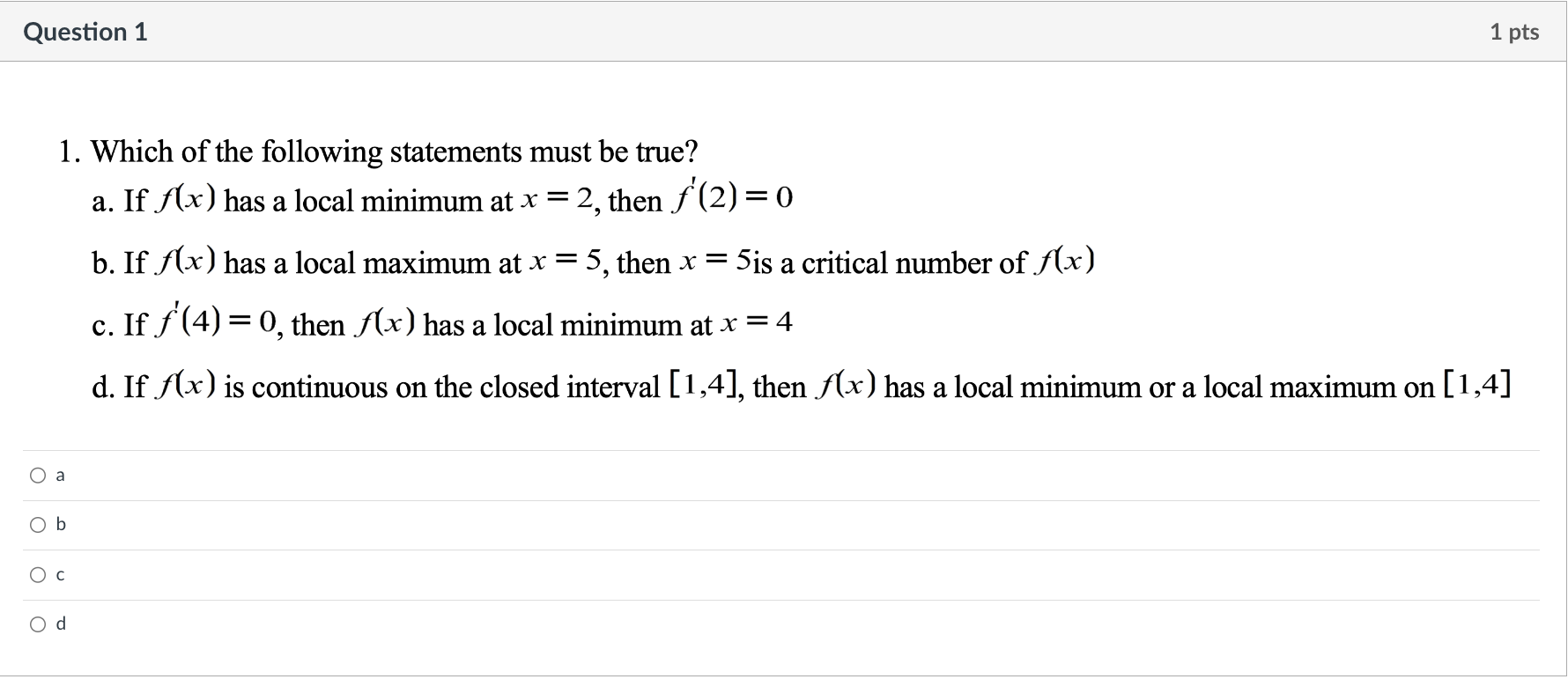 Solved Which of the following statements must be true?a. ﻿If | Chegg.com