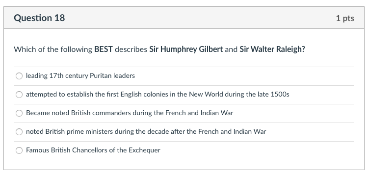 Question 17 1 pts The passage of the Intolerable Acts | Chegg.com