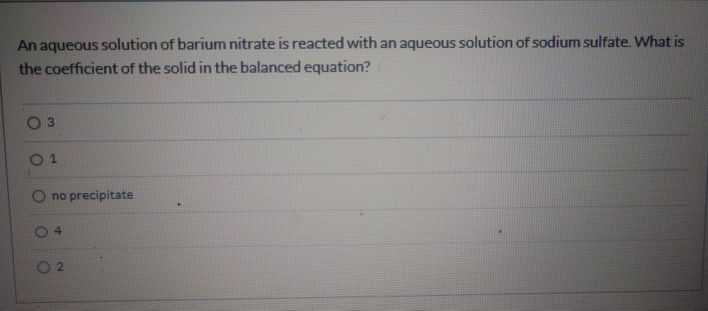 Solved When the following equation is balanced using the | Chegg.com