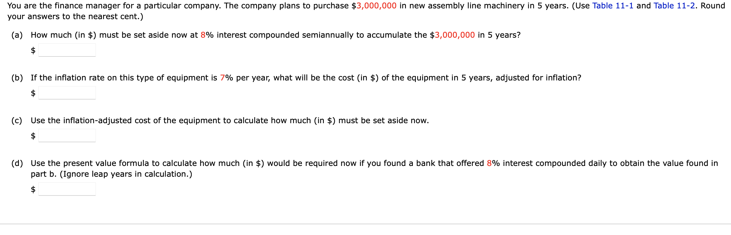Solved You are the finance manager for a particular company. | Chegg.com
