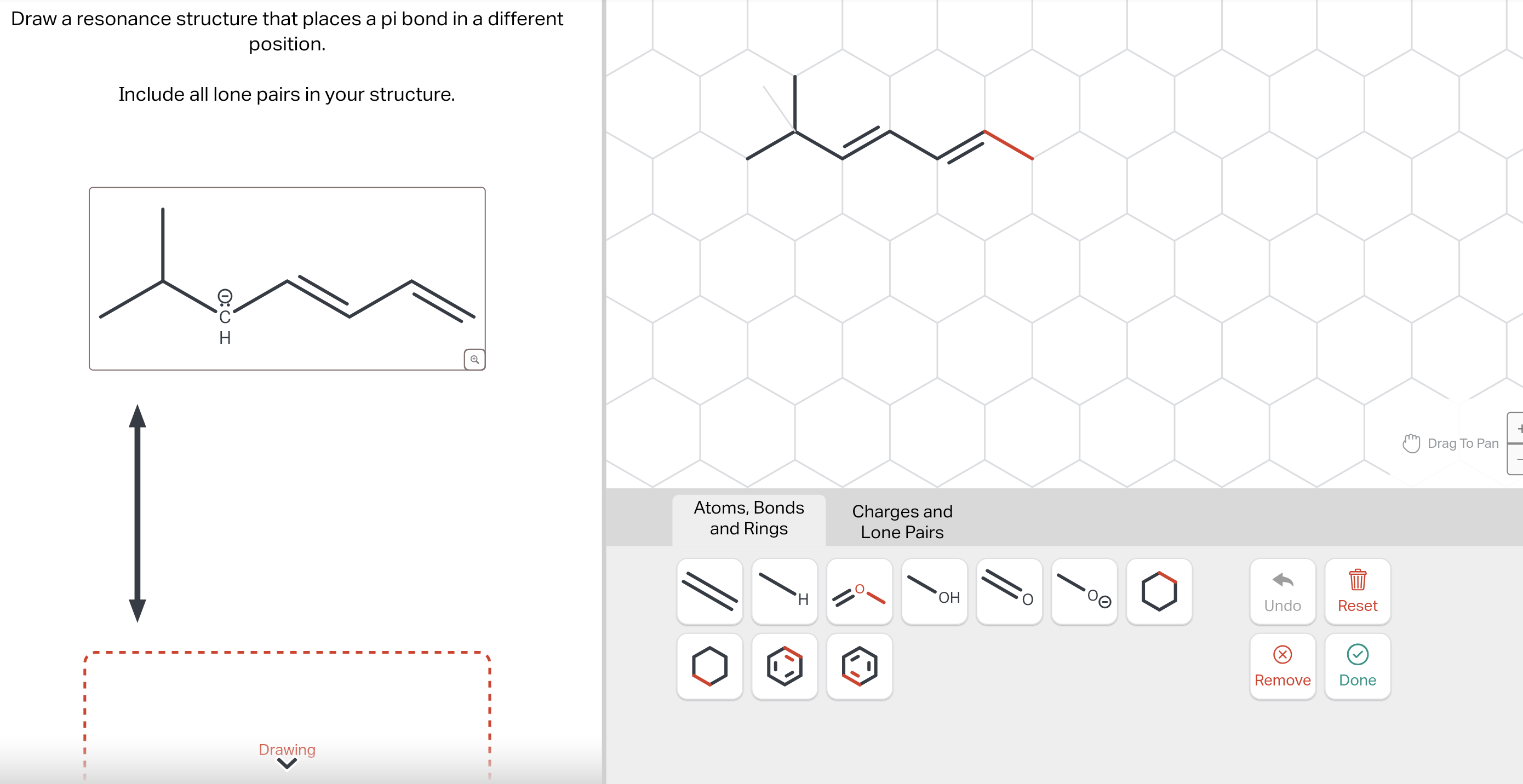 Solved Draw a resonance structure that places a pi bond in a | Chegg.com