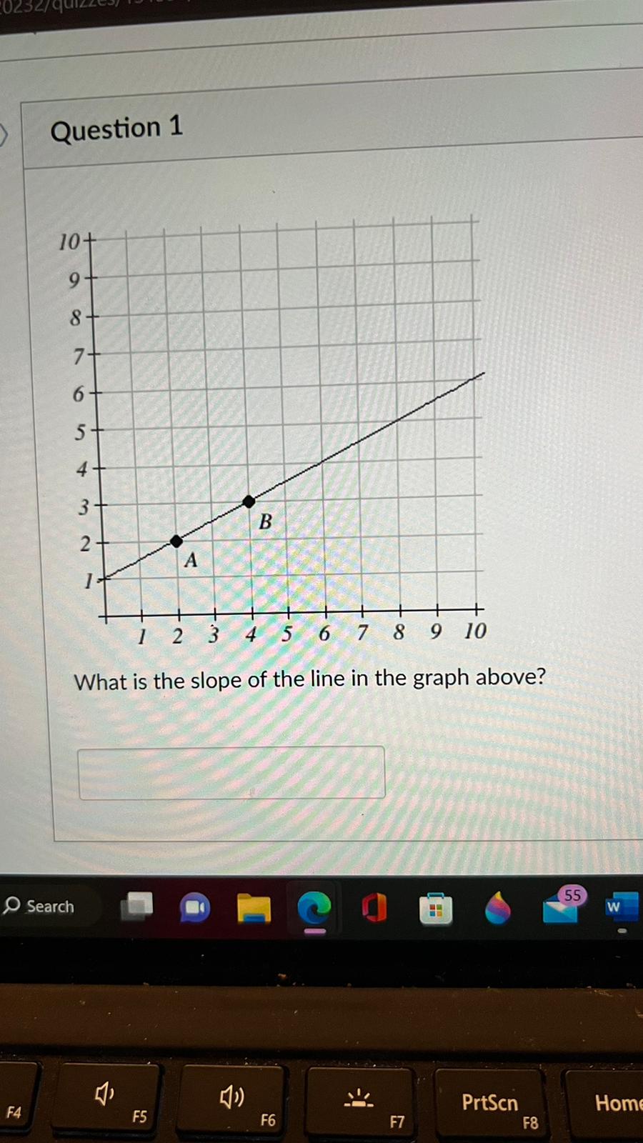 Solved What is the slope of the line in the graph | Chegg.com