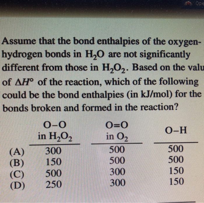 Solved 2h2o2 —> 2h2o + o2 H= -196kj Given | Chegg.com