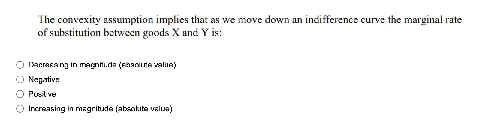 Solved The convexity assumption implies that as we move down | Chegg.com