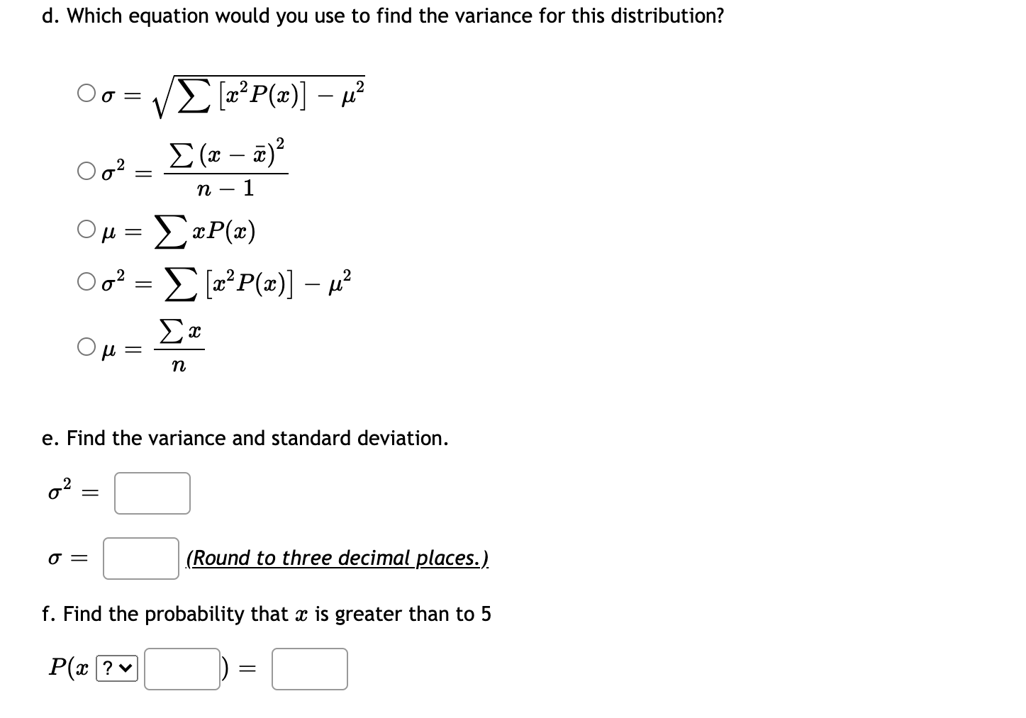 Solved Consider the incomplete probability distribution | Chegg.com