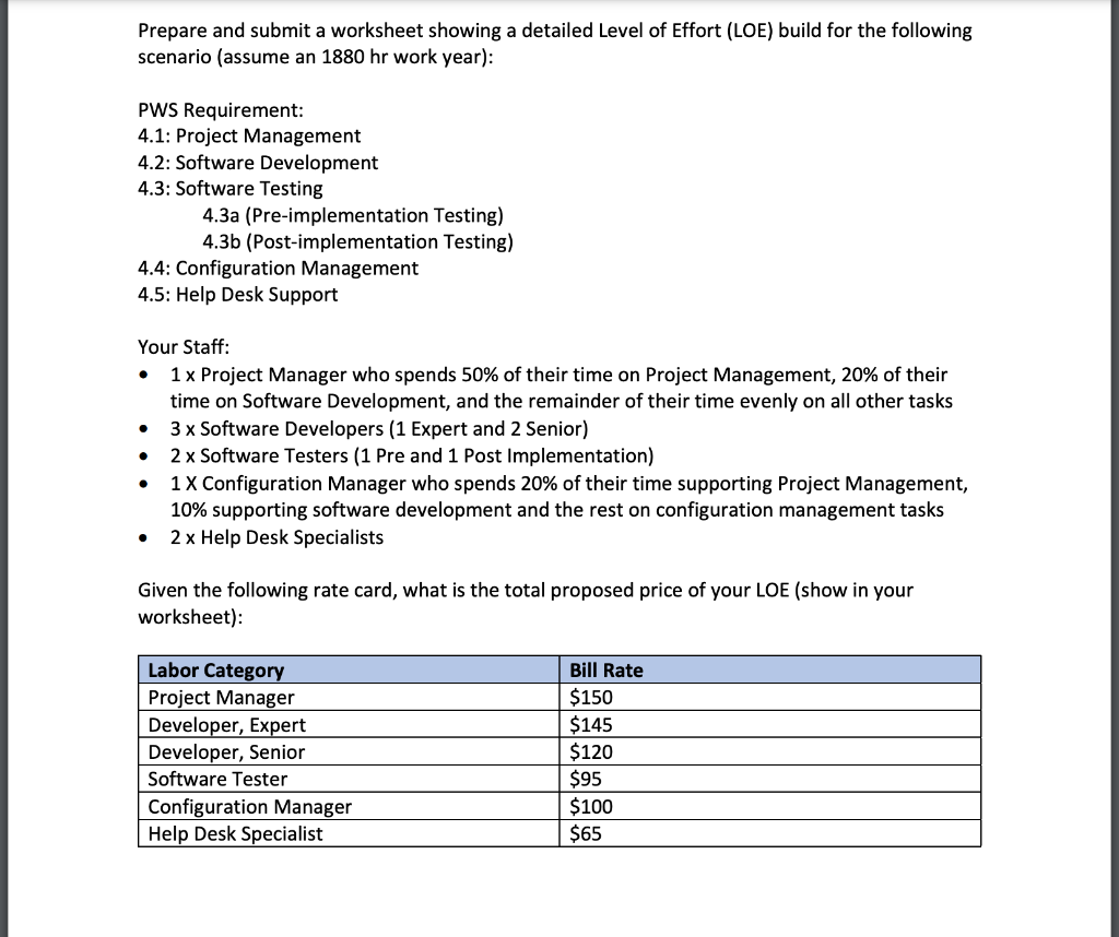 Prepare and submit a worksheet showing a detailed | Chegg.com