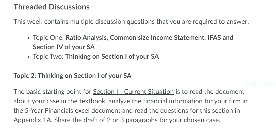 Threaded Discussions This week contains multiple | Chegg.com