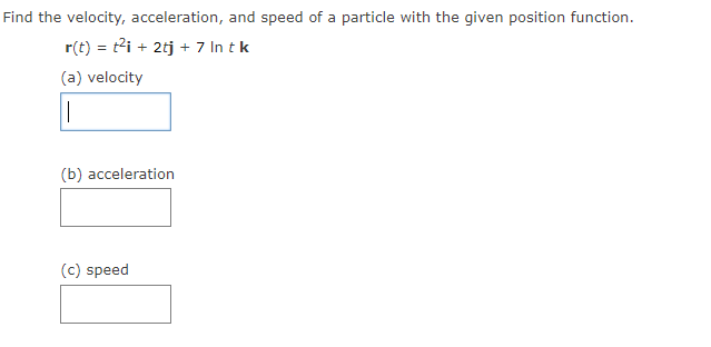 Solved Find the velocity and position vectors of a particle | Chegg.com